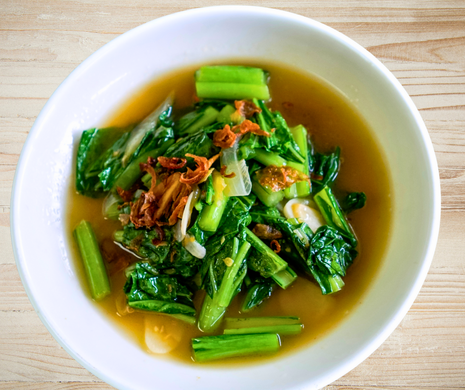 Chinese Choy Sum with Garlic (Easy Vegetable Side) - Wok With Sam